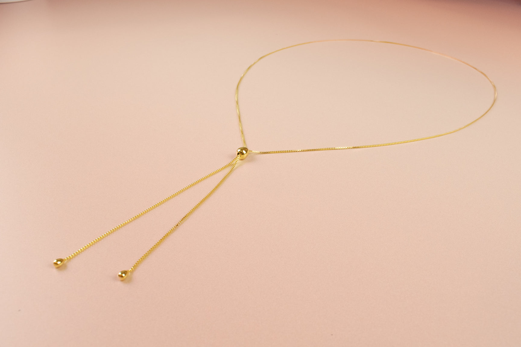 The Infinity Bolo Necklace: Adjustable Necklace in 14k Gold – Cold Gold